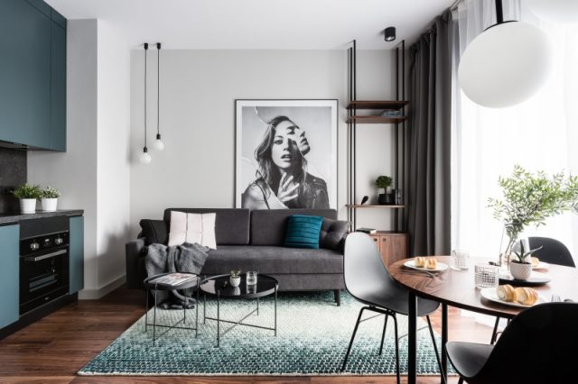 Smart design: apartment of 38 square meters - California decor ideas ...